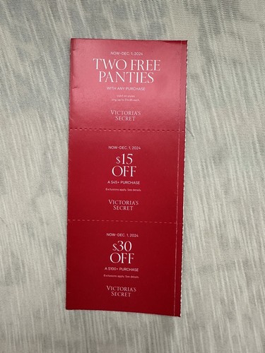 Victoria Secret Coupon EXP 12/1/24 | eBay