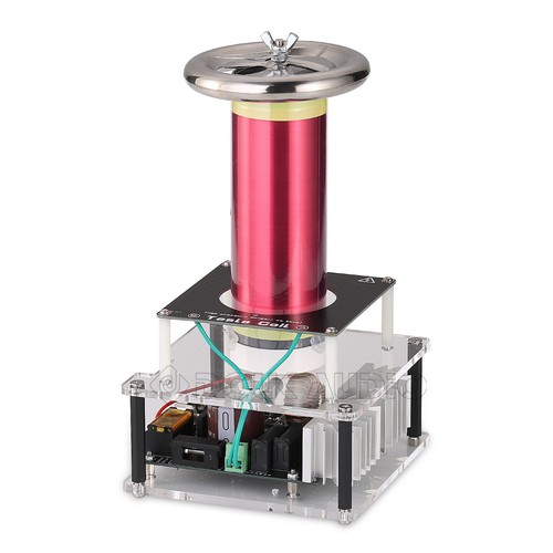 Mini Tesla Coil Square Wave Solid Music Audio Desk Lightning Model ...
