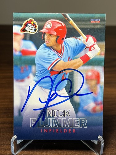 Nick Plummer Signed Autographed 2018 Peoria Chiefs Team Set Card Auto ...