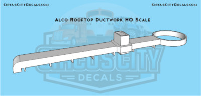 Alco Rooftop Ductwork HO Scale RS2 RSC2 Kato Proto1000 Milwaukee Road ...