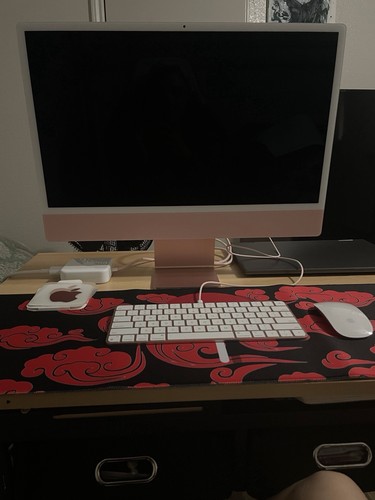 Apple iMac 24-Inch Pink All-in-One Desktop, USB-C, Keyboard, Mouse ...