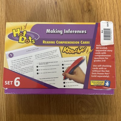 Hot Dots Reading Comprehension Cards Making Inferences Set 6. New ...
