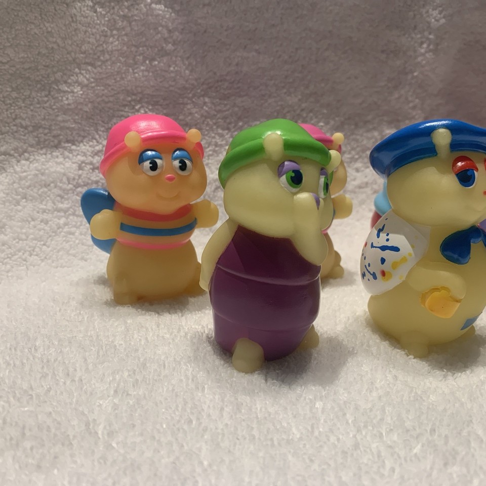 11 Vintage Playskool Glo Worm Friends Glow Bug Toy Lot of 11 Finger ...