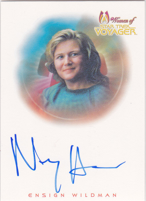 STAR TREK WOMEN OF VOYAGER A2 NANCY HOWER AS ENSIGN WILDMAN AUTOGRAPH ...