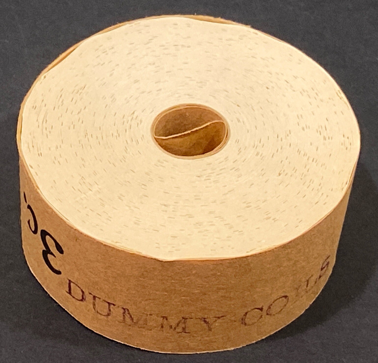 US TEST 3c “PRESIDENT/PREXY” DUMMY COIL ROLL OF 1000 STAMPS IN ORIG ...