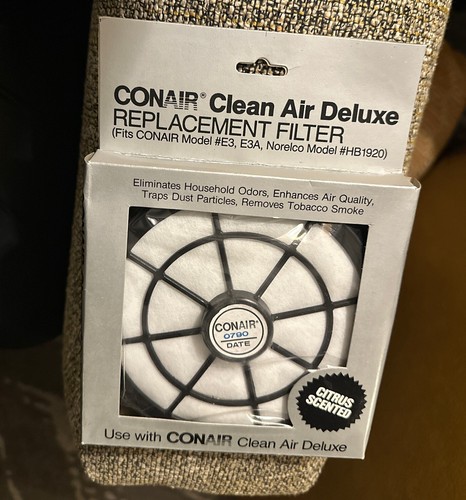 Conair Clean Air Deluxe Air Purifier Filter Vintage Air Filters Citrus ...