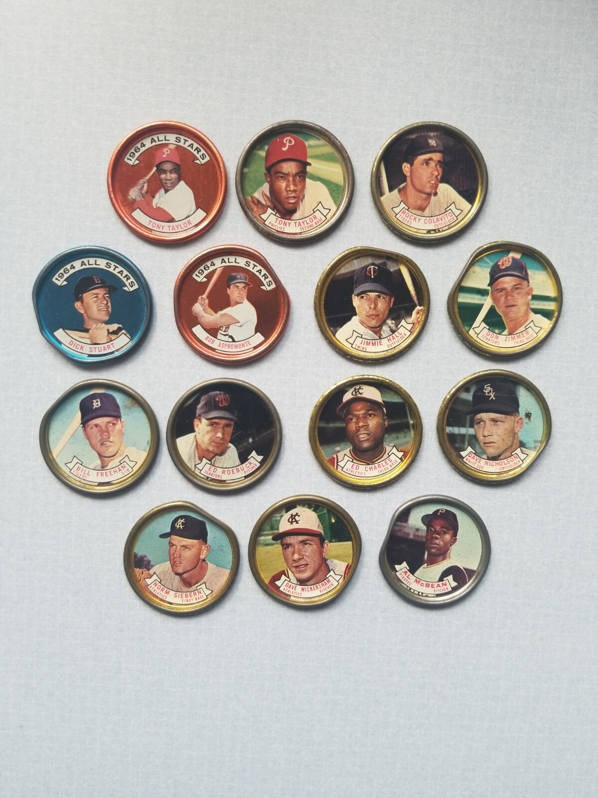 1964 Topps Baseball Coin Lot of 14 Vintage Stars Of The Day ***NICE ...