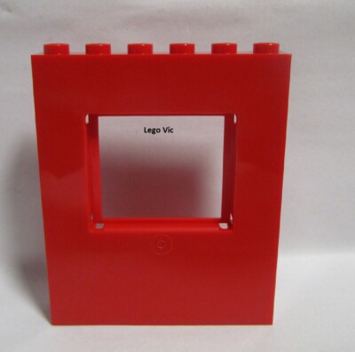 Lego 15627 Panel 1x6x6 with Window Red City Pan de Mur Fenêtre 60346 ...