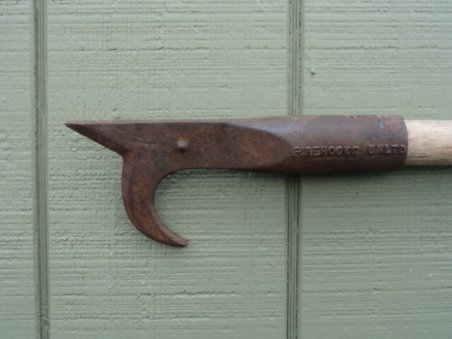 Fire Hook Pike Pole Pick w/ Wooden Handle FIREHOOKS UNLTD Yonkers NY 96 ...