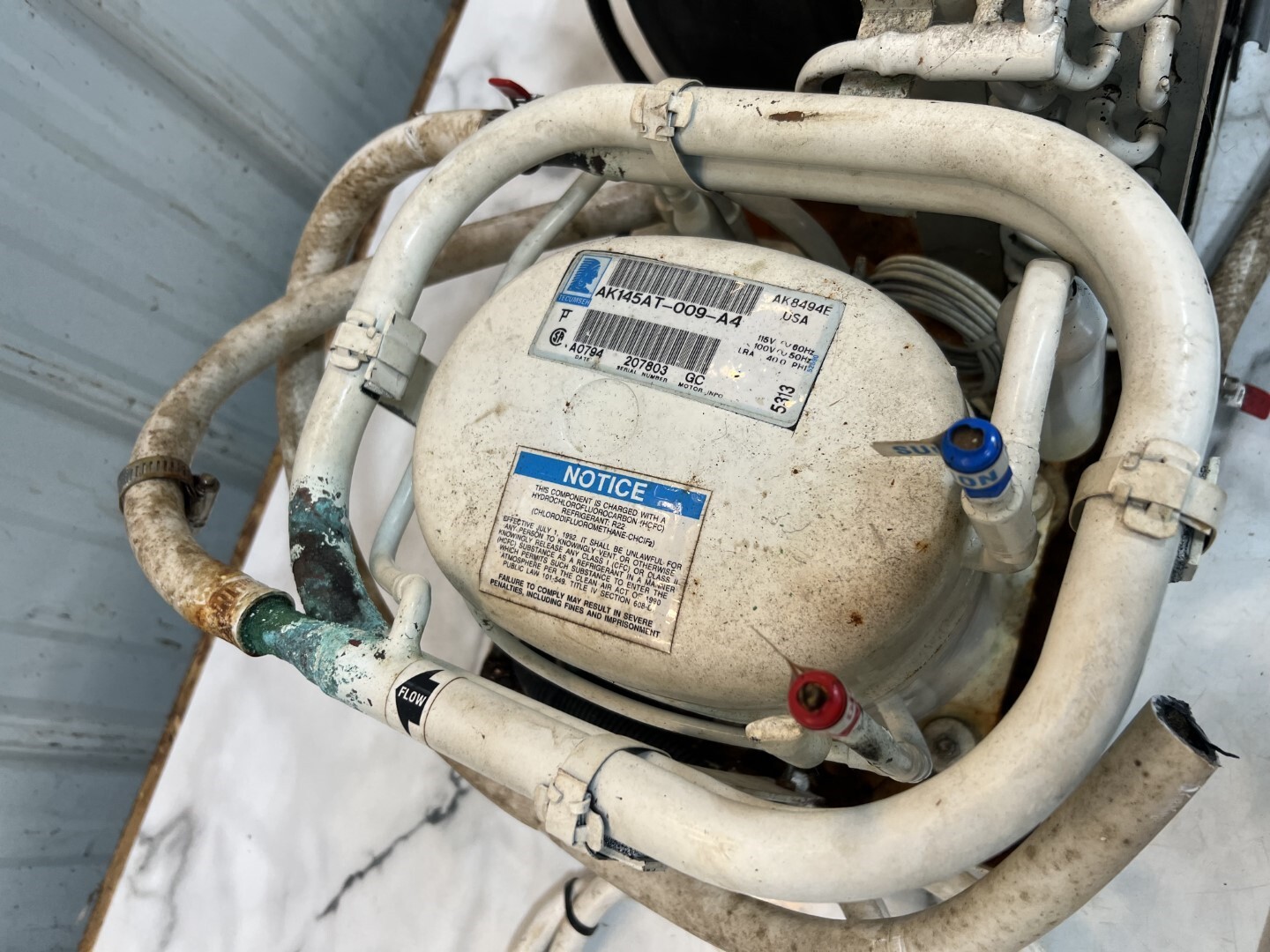 93 Sea Ray Sundancer 290 Boat Marine Air Systems AC air conditioner ...