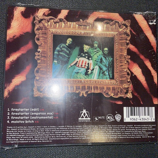 Firestarter [EP] by The Prodigy (CD, Apr-1996, Maverick) for sale ...