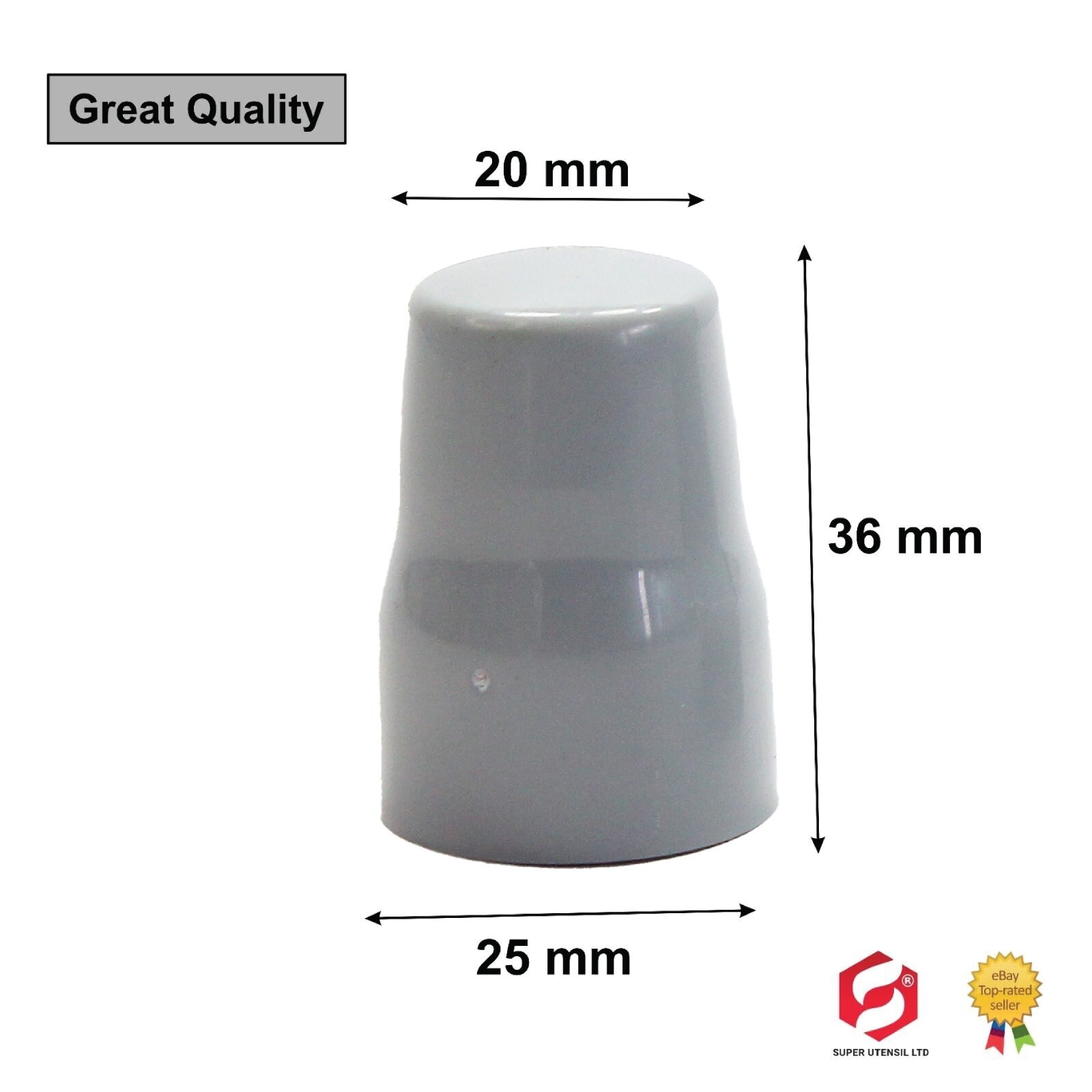 Radiator Valve Cap Easy Push-Fit Universal Replacement Valve Cover GREY ...