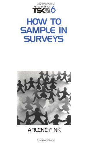 How to Sample in Surveys: 6 (The Surv... by Fink, Arlene G. Paperback ...