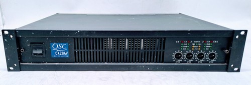QSC CX204V 4-channel 300W 70V Power Amplifier + QSC DSP-3 External ...