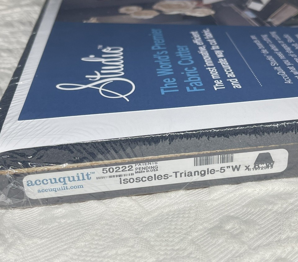 Accuquilt Studio Fabric Cutting Die #50222 Triangle-Isosceles 5" X 6 ...