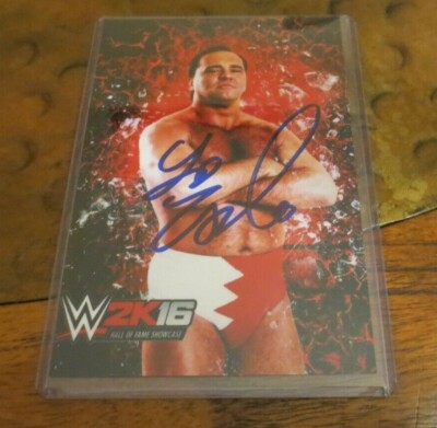 Larry Zbyszko wrestler signed autographed photo 2x AWA Heavyweight ...