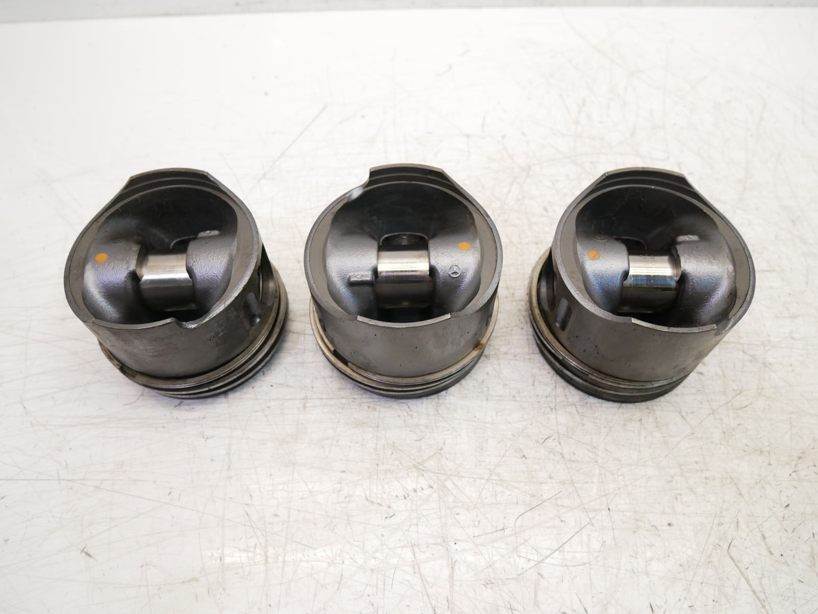 3x pistons for 2004 Mercedes Benz E-Klasse W211 2,7 CDI Diesel OM647 ...