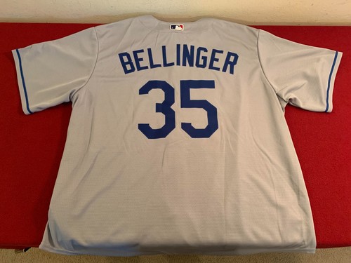 Authentic Nike Cody Bellinger Los Angeles LA Dodgers Jersey Gray Men's ...