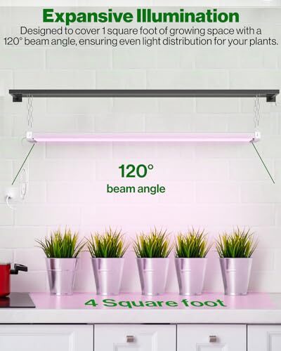 4ft Led Grow Lights Full Spectrum For Indoor Plants 80w Integrated ...