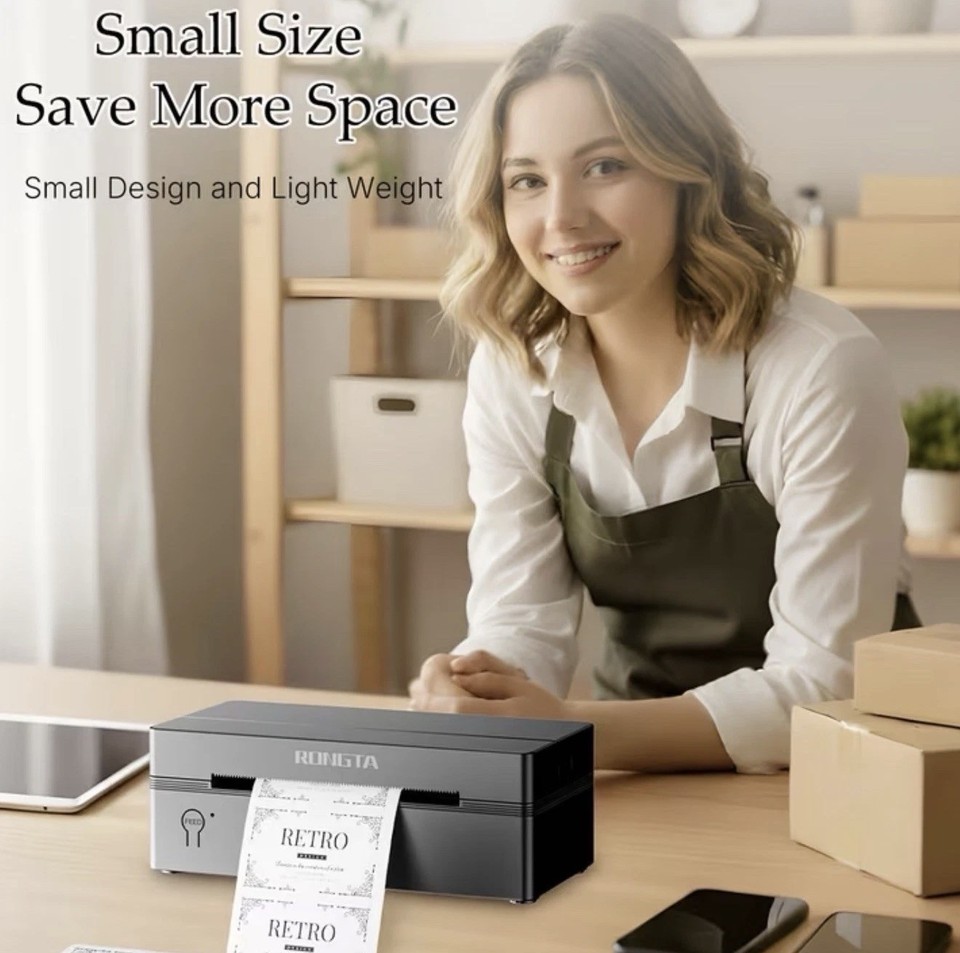 Bluetooth Wireless EBay Etsy Vinted 4x6 Label Printer Address Shipping ...