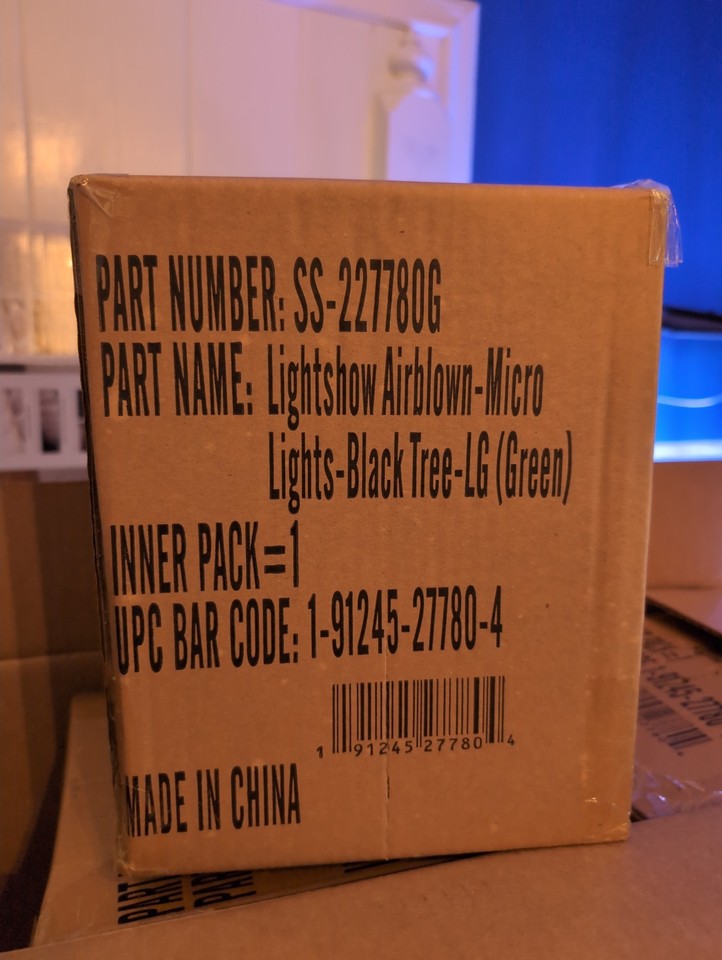 Gemmy Airblown Inflatable LightShow Black Tree with Micro LED Lights ...