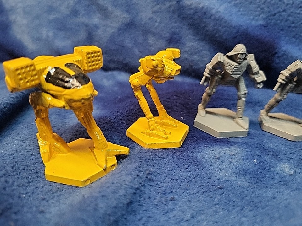 Battletech Mini Miniatures Lot of 6 Figures Collection Loose Plastic ...
