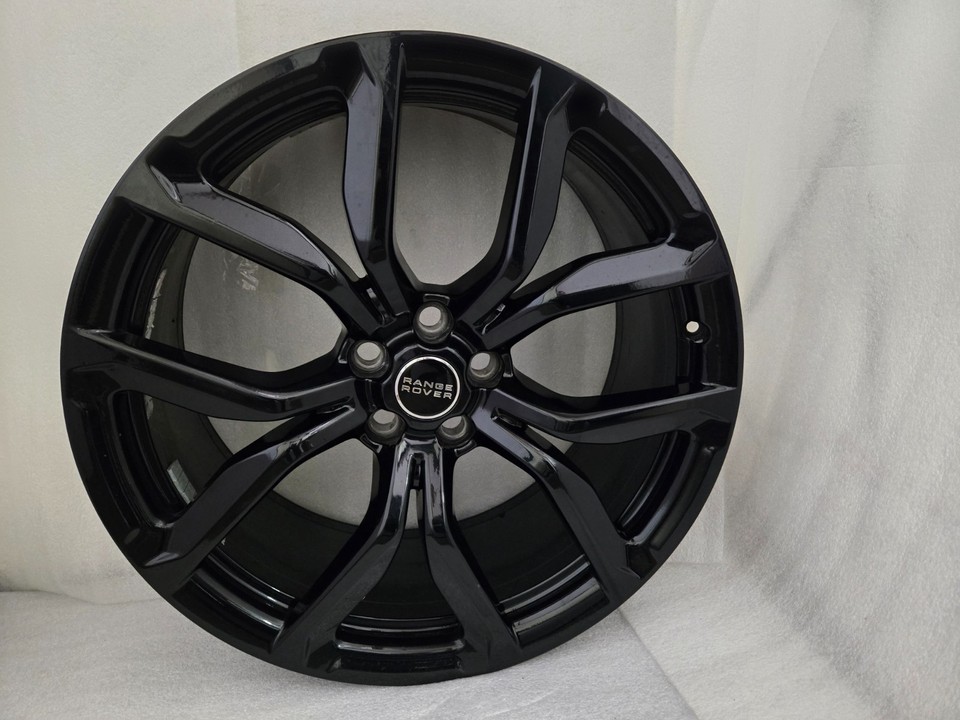 Original 22" Range Rover SVR OEM 22x10 Wheels Black Rims Sport HSE HST ...
