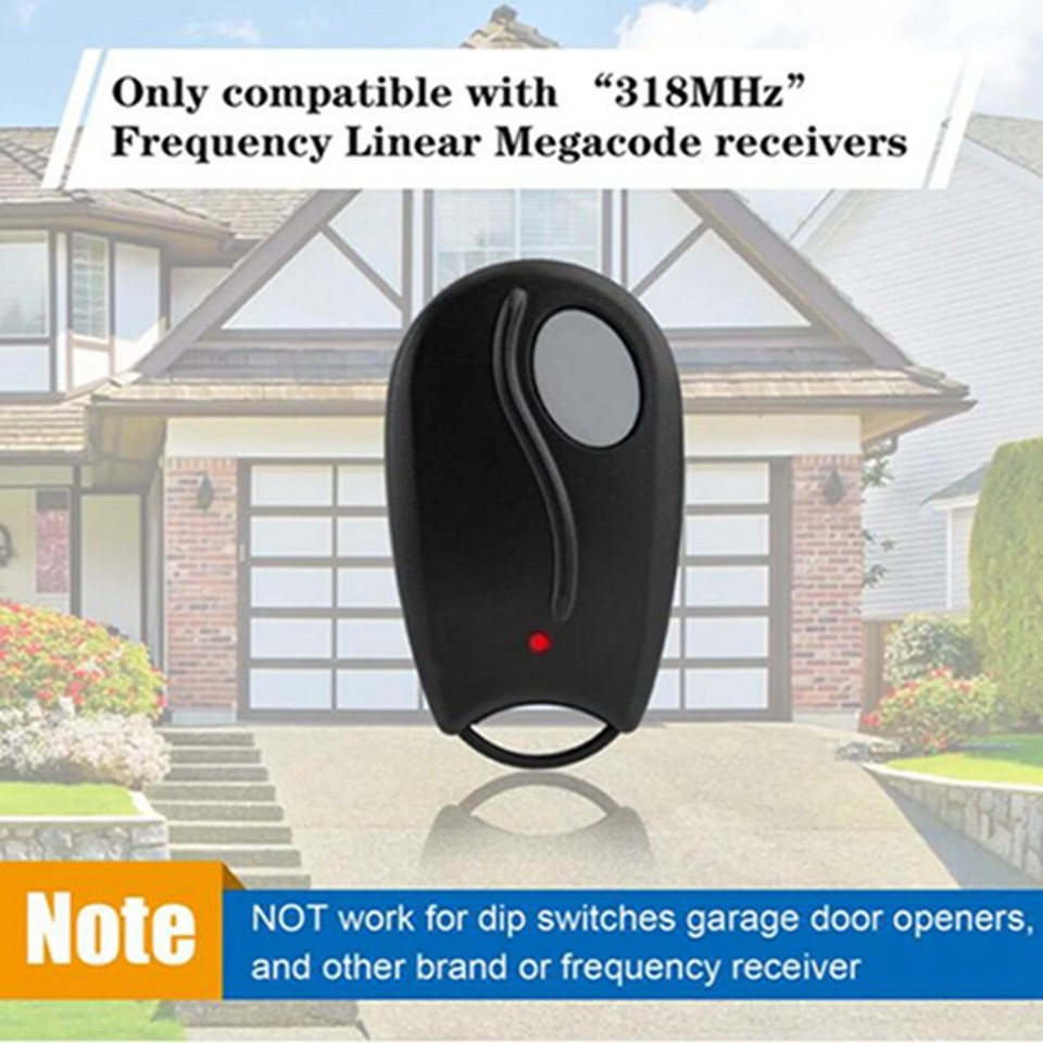 1/2 For Linear ACP00872 Garage Door Opener Remote Transmitter 318 Mhz ...