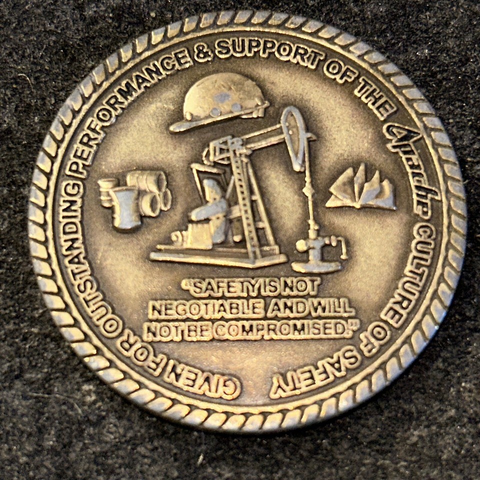 Apache Oil And Gas Corporation 1st Edition Safety Challenge Coin ...