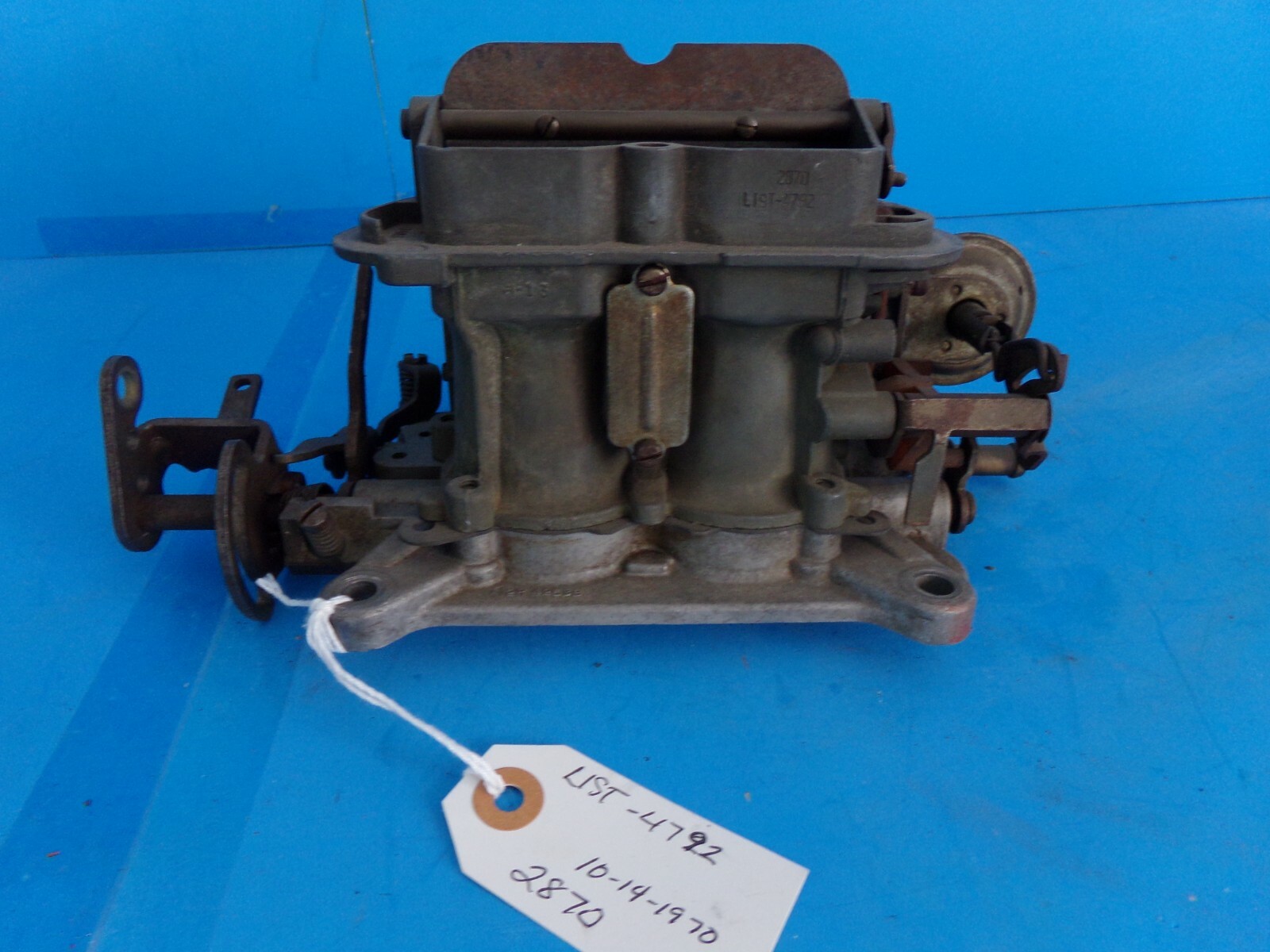 1970 Mopar 340 6-Pack 6-Barrel Center Carburetor 4792 T/A Challenger ...