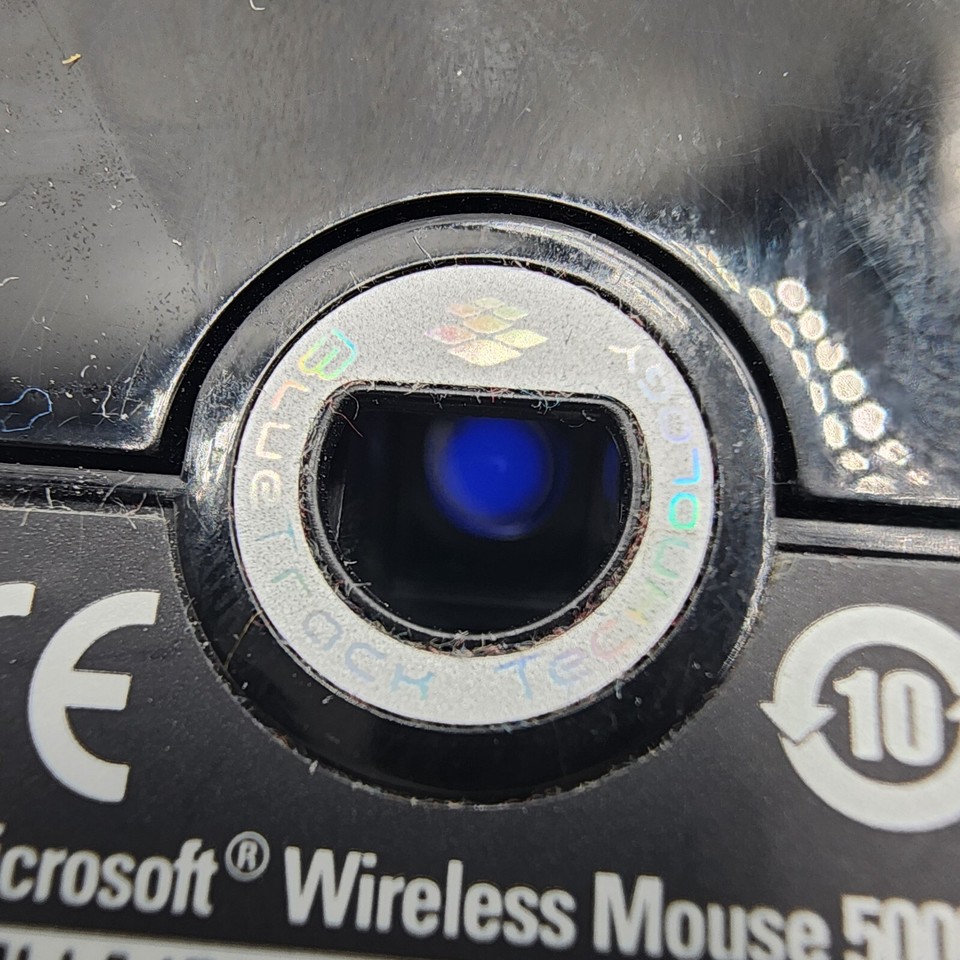 Microsoft Wireless Mouse 5000 Optical Laser 5 Button Model 1387 w/ USB ...
