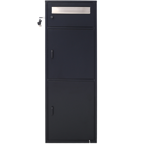 Large Steel Freestanding Parcel Drop Box with Locking Letterbox - Multi ...