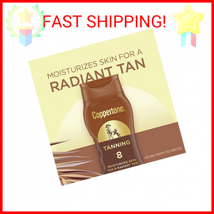 Coppertone Tanning Sunscreen Lotion, Water Resistant Body Sunscreen SPF ...