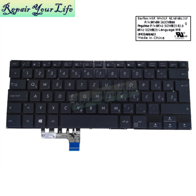 WB West Balkans backlit keyboard ASUS zenbook UX331 UX331UN UX331UA ...