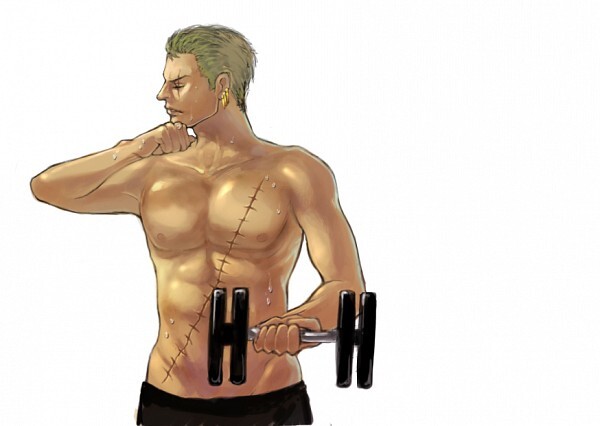 ONE PIECE roronoa zoro dumbbells working Custom Gaming Mat Desk 4734 | eBay