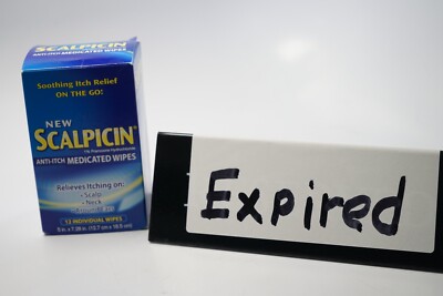 Scalpicin Medicated Wipes Scalp Anti Itch Treatment On The Go Travel 12 ...