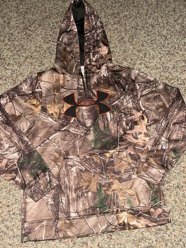 Under Armour Sweatshirt Mens Medium Hoodie Realtree Camo Fleece ...