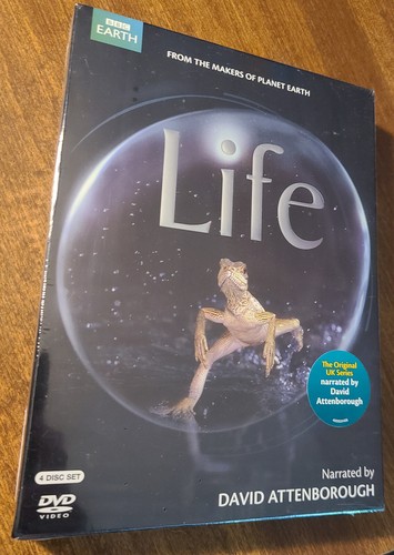 Life BBC Earth, Narrated by David Attenborough DVD, 4-Disc SEALED SET ...