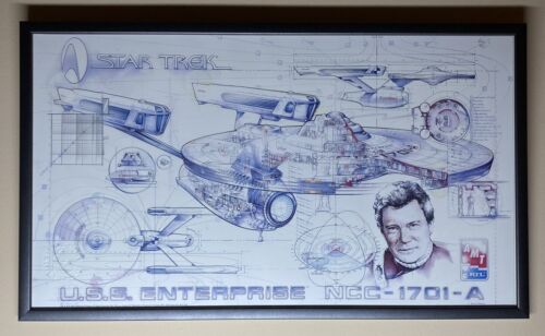 Framed Lithograph : Star Trek USS Enterprise NCC-1701-A Cut Away Poster ...
