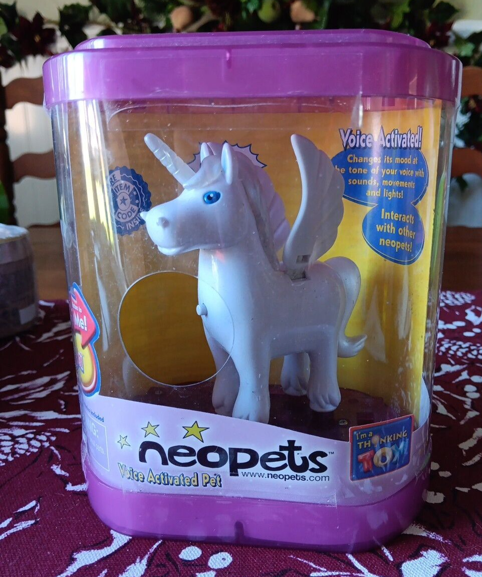 Neopets Uni Unicorn Vintage 2004 Neopets GREEN UNI Neopet 4" Plush