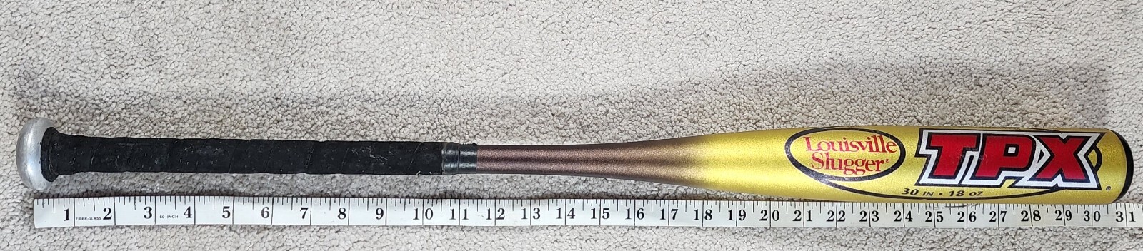 LOUISVILLE SLUGGER TPX LASER BASEBALL BAT 30 inch 18oz 2 1/4" Barrel 30 ...