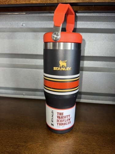 Stanley Cup Tumbler 30 oz IceFlow The Varsity Collection Stripe Black ...