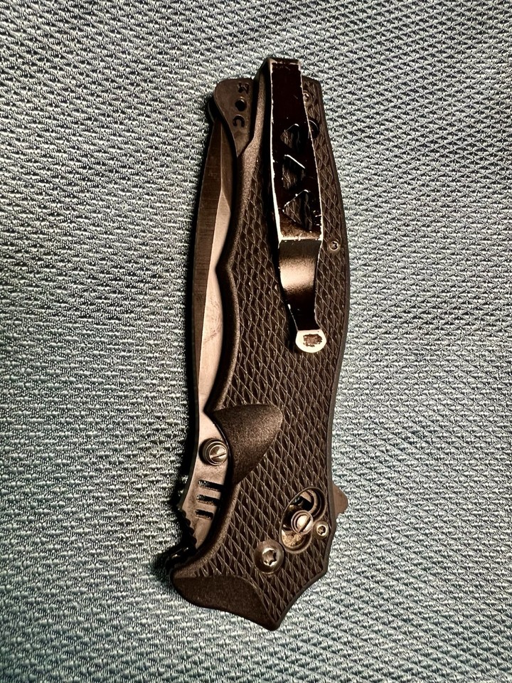 SOG Vulcan Mini VG-10 Seki Japan Arc Lock Black Folding Pocket Knife ...