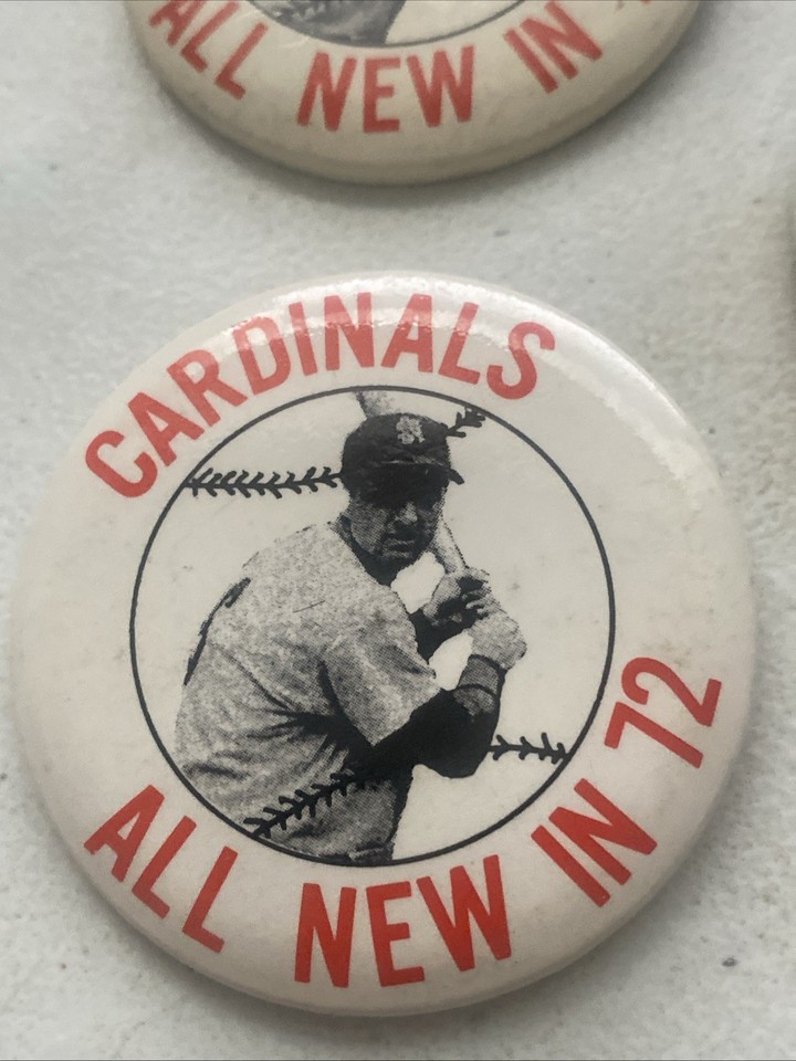 1972 Stan Musial St Louis Cardinals "All New In 72" Baseball 2 1/4 ...
