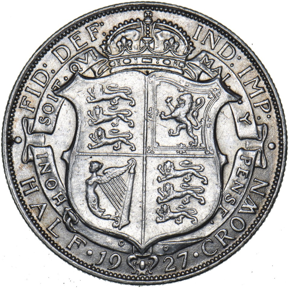 1927 Halfcrown - George V British Silver Coin - Very Nice | eBay UK