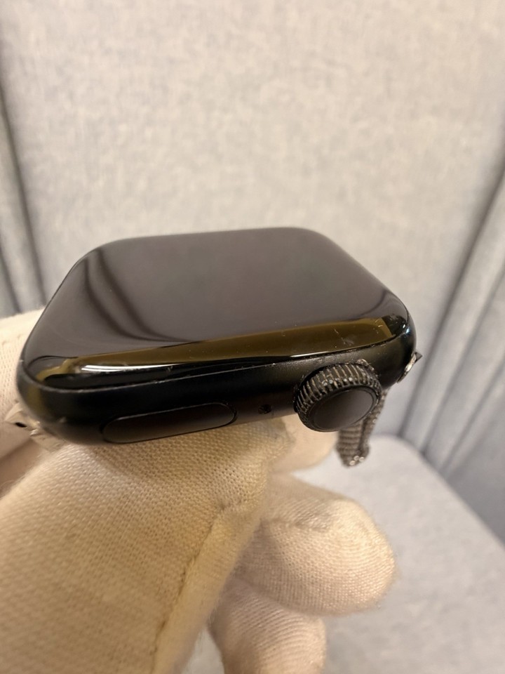 Apple Watch Series 7 41mm Midnight Aluminum Case W/ SS Mesh Band | eBay