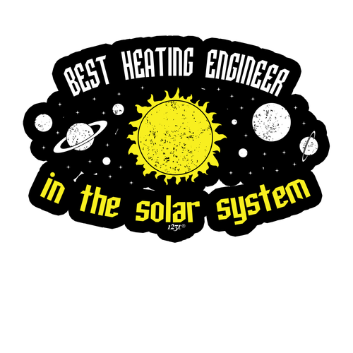 2 x Car Stickers - best heating engineer in the solar system Deca ...