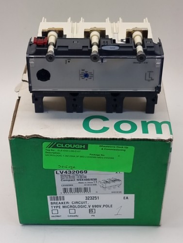 Schneider LV432069 Compact NSX400/630 Trip Unit Micrologic 1.3M 3P3D ...