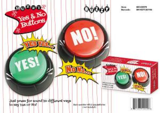YES & NO Buzzer Buttons Each have 10 Different Versions for sale online ...