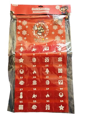 Super Mario Advent Calendar with Mario Toy 24 Days Nintendo New in bag ...